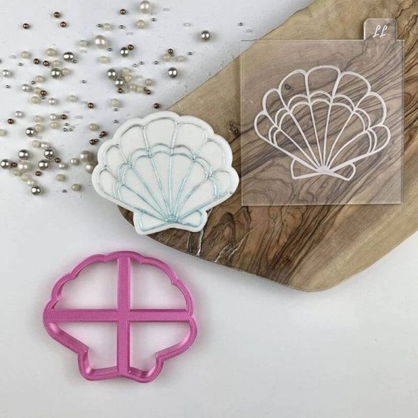 Shell Scallop Under The Sea Cookie Cutter and Embosser - Kitchen Jukebox