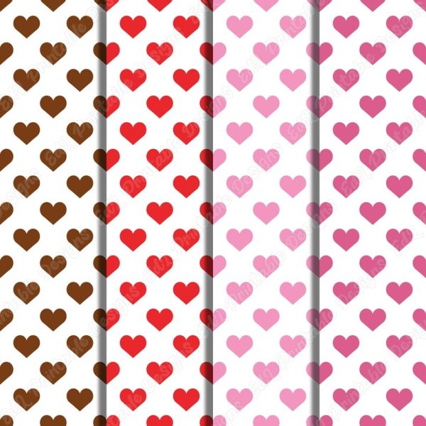 Heart Background Edible prints (Choose Your color and size) - Kitchen ...
